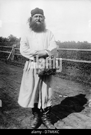 A priest from the Valamo Monastery in Karelia, Russia, captured in the ...