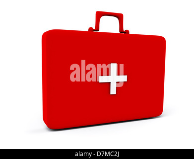 First aid box with medicine Stock Photo - Alamy