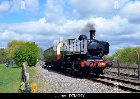 Didcot Railway Centre GWR pannier tank locomotive 3738 home of the ...
