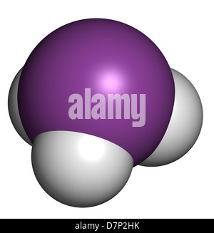Arsine toxic gas molecule. Volatile arsenic compound Stock Photo - Alamy