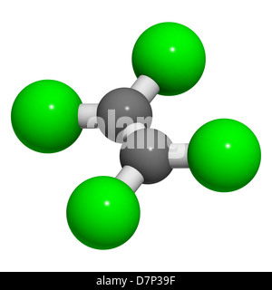 perchloroethylene (tetrachloroethylene) dry-cleaning solvent, molecular ...