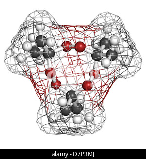 Acetone peroxide (triacetone peroxide, TATP) explosive molecule ...