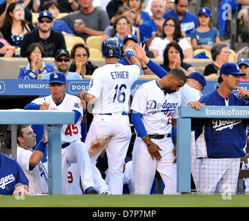 Los Angeles Dodgers left fielder Chris Taylor (3) in the third inning ...