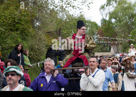 May day procession in Randwick Gloucestershire England Stock Photo - Alamy