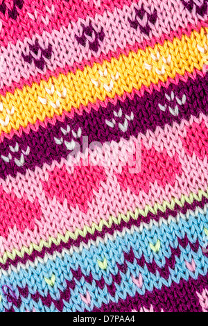 image of braided multi colored woollen yarns Stock Photo - Alamy