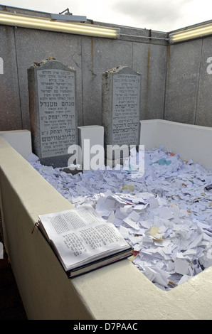 A prayer book at the Ohel, the burial places of the last 2 Lubavitcher ...