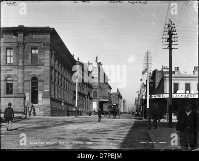 This image captures the Exchange Corner on Bridge Street in Sydney ...