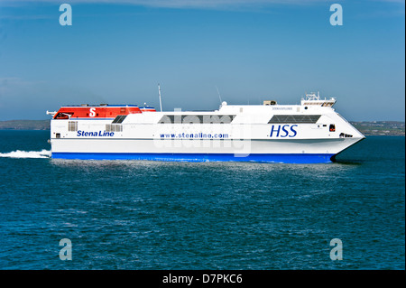 Stenaline Stena Explorer HSS car ferry from Holyhead Anglesey North ...