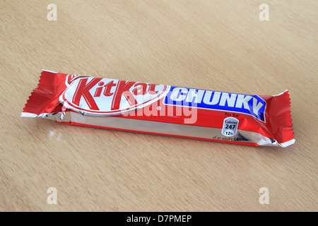2 Kit Kat chocolate bars one wrapped one unwrapped and broken in half ...
