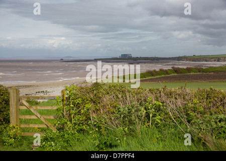 West Somerset Coast Path Lilstock beach West Somerset England near the ...