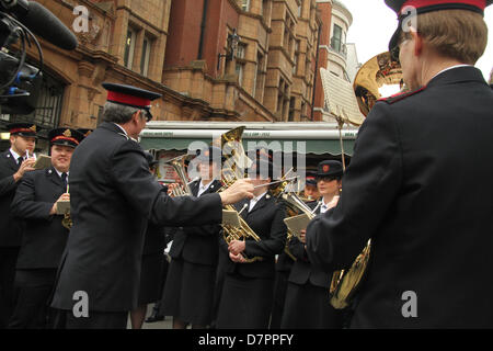 Salvation Army band members with their instruments in Worthing UK Stock ...
