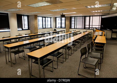 Empty college classroom - USA Stock Photo - Alamy