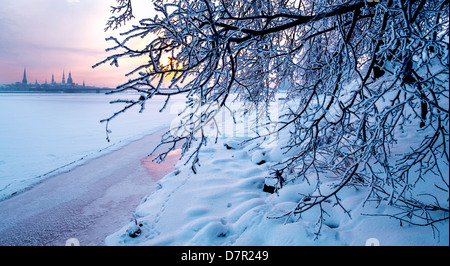Old, Riga. Winter view. Panorama. Riga, Latvia.aerial architecture art ...