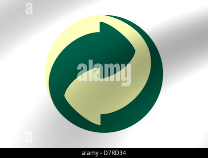 Der Grüne Grune Punkt logo icon flag symbol Stock Photo - Alamy