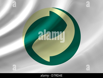 Der Grüne Grune Punkt logo icon flag symbol Stock Photo - Alamy