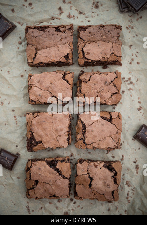 homemade chocolate brownies cake Stock Photo - Alamy