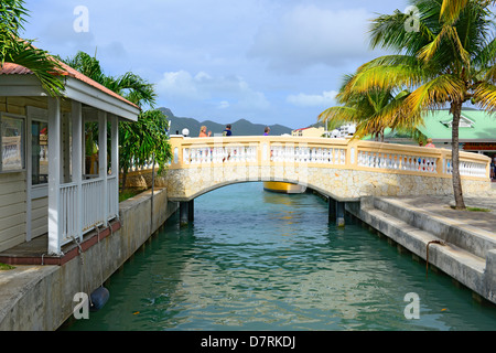 Philipsburg Pedestrian Bridge St. Martin Maarten Caribbean Island ...