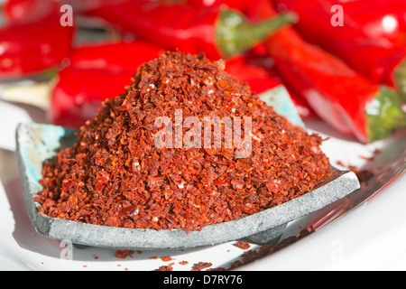 Turkish chili flakes (pul biber Stock Photo - Alamy