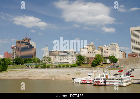 USA, Tennessee, Memphis, Riverboat View from Mud Island Stock Photo - Alamy