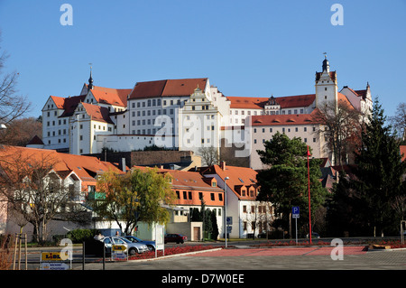 Germany, Saxony, Colditz castle, site of famous WW2 POW prison camp ...