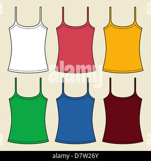 Singlets template - front and back Stock Photo - Alamy