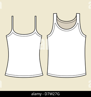 Singlets template - front and back Stock Photo - Alamy