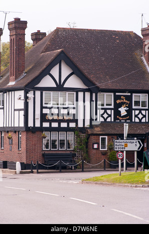 The White Hart Pub Cripps Corner East Sussex UK Stock Photo - Alamy