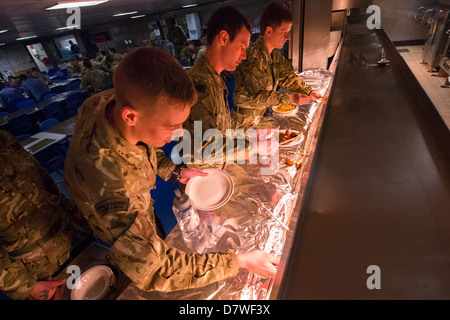 The main Junior rates Dining Room onboard Royal Navy Assault Ship HMS ...