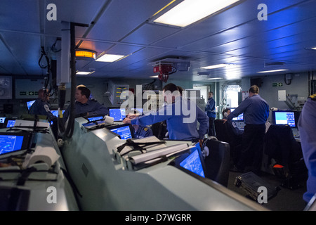 The Main Operations Room (Ops Room) on board the Royal Navy Type 45 ...