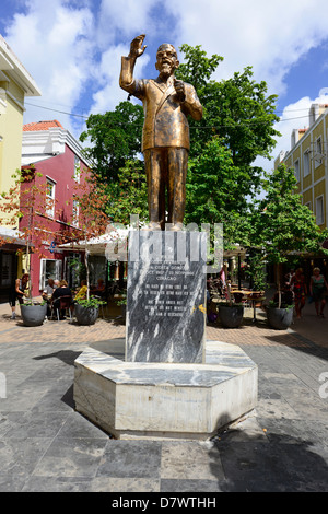 Moises Frumencio da Costa Gomez statue in Willemstad, Curacao Stock ...