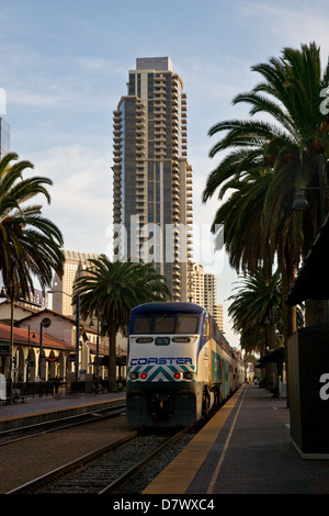 The COASTER commuter train. San Diego, California, United States Stock ...