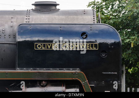 Steam locomotive 70013 "Oliver Cromwell" takes a Cumbrian Mountain ...
