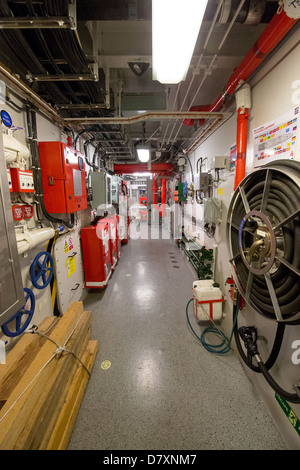 Ships Damage Control and Firefighting Lockers onboard Royal Navy Type ...