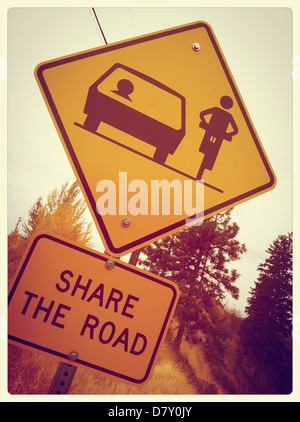 Sharing the Road Stock Photo - Alamy