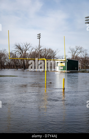 Rock River overflows and floods a football field Stock Photo - Alamy