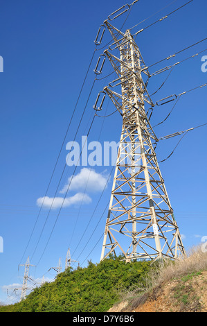 Electric Pylon under construction on E52 Autobahn near Statzling ...
