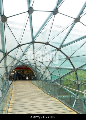 footbridge in Manchester Stock Photo - Alamy