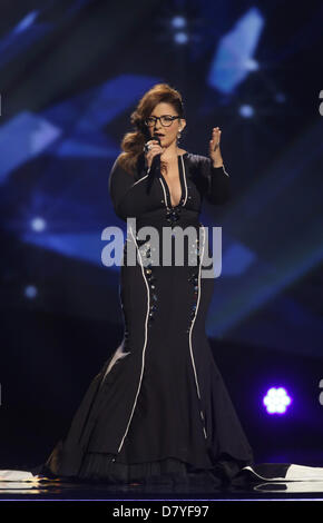 Singer Moran Mazor representing Israel performing during the dress ...