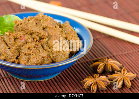 Rendang Daging - Dry beef curry with coconut milk and spices ...