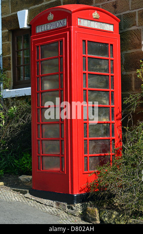 A iconic red K2 phone box, Saint George's Road, Southwark. The K2 kiosk ...
