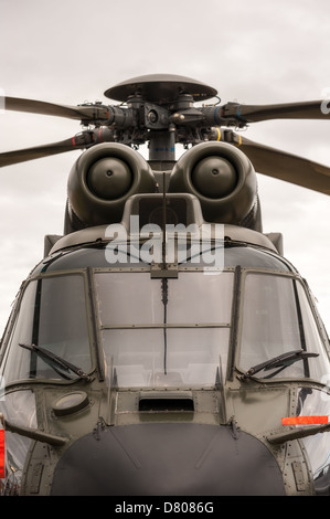 A menacing looking Black Hawk helicopter at an air show in Australia ...
