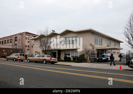 General view of Whigham Funeral Home ahead of the funeral of Whitney ...