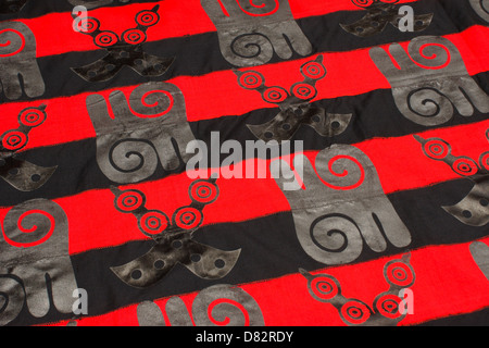 Adinkra stamped cloth, Ntonso, Ghana Stock Photo - Alamy