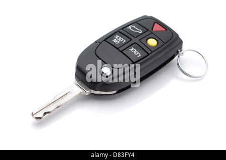 Car key and remote cutout on white background Stock Photo - Alamy
