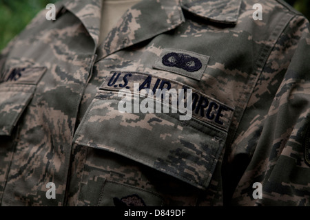 US Air Force (USAF) AIRMAN First Class (A1C) David Eiler, left and ...