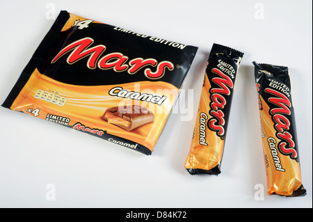Limited edition Mars caramel 4 pack Stock Photo - Alamy