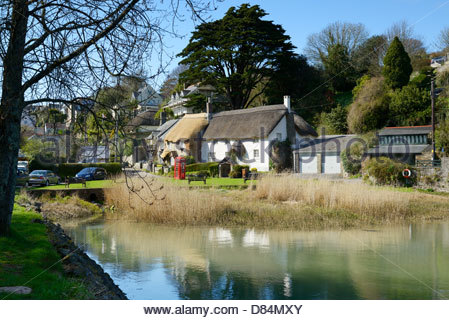 The village of Lower Batson on Batson Creek, Salcombe, Devon, England ...