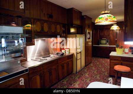 A view of the kitchen in Elvis Presley's mansion Graceland in Memphis ...
