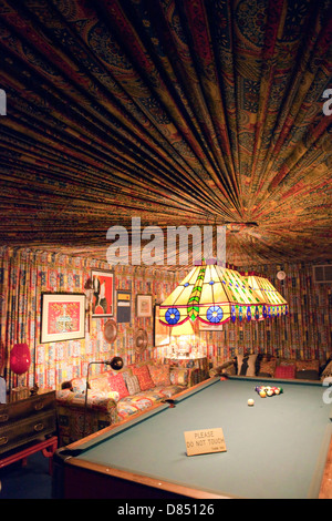 A view of the Pool Room in Elvis Presley's mansion Graceland in Memphis ...
