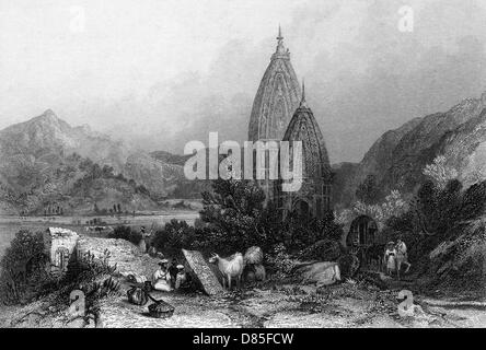 The temple of Mahadeo, in the Siwalik Hills Stock Photo - Alamy